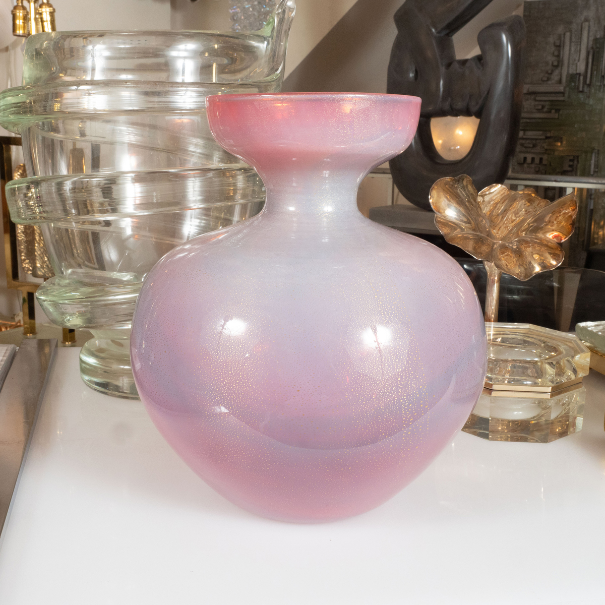 Coral Murano glass vase | Vases | John Salibello