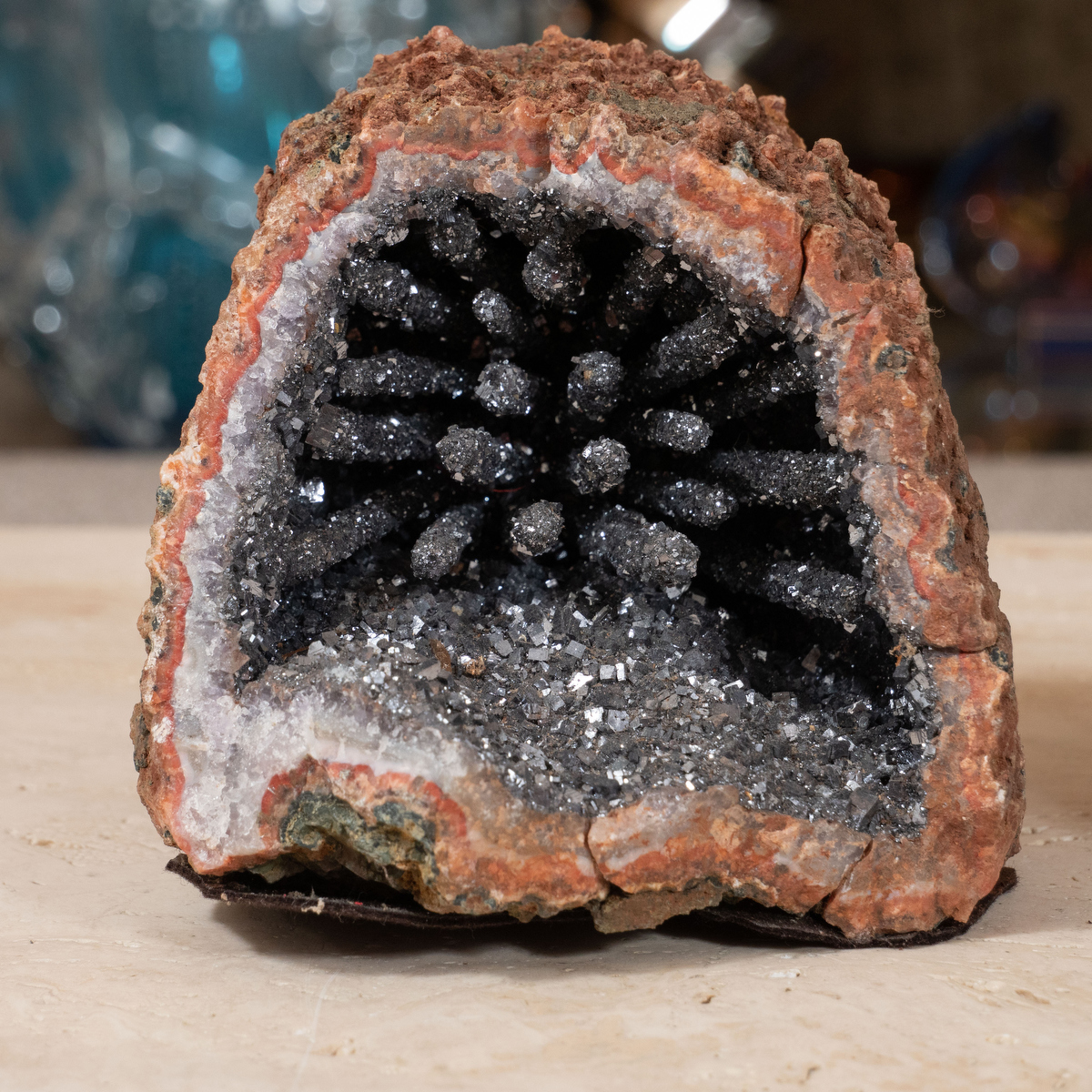 Geode two part sculpture | Sculptures | John Salibello