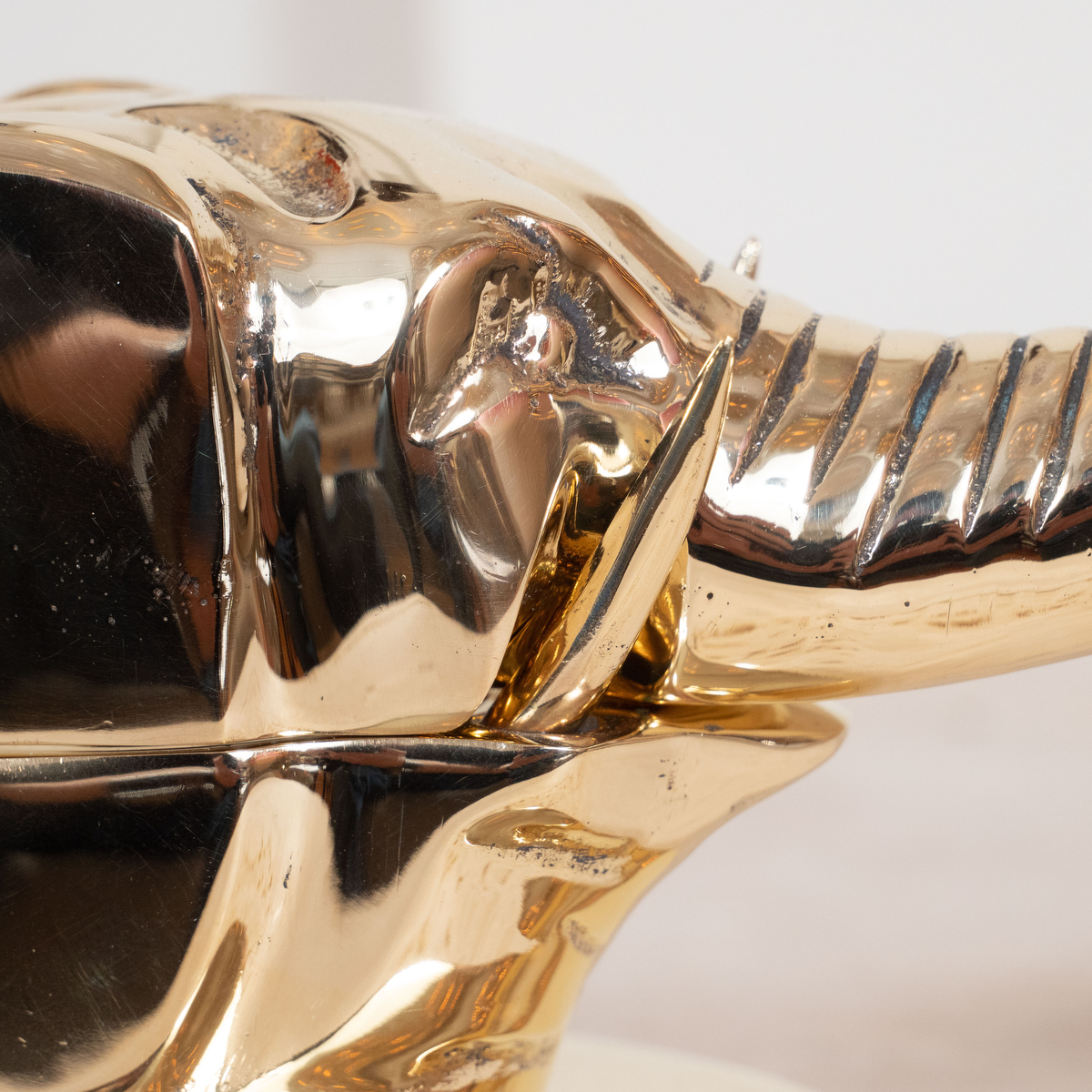 Brass plated elephant head nutcracker | Other | John Salibello