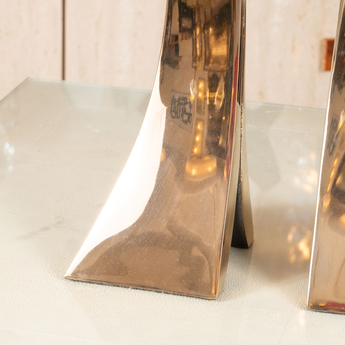 Pair of bronze vertical sculptures | Sculptures | John Salibello