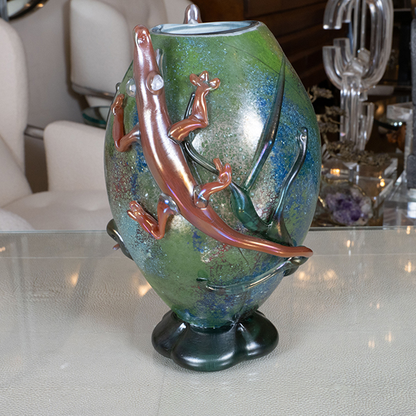 Murano glass "Lizard" vase | Vases | John Salibello