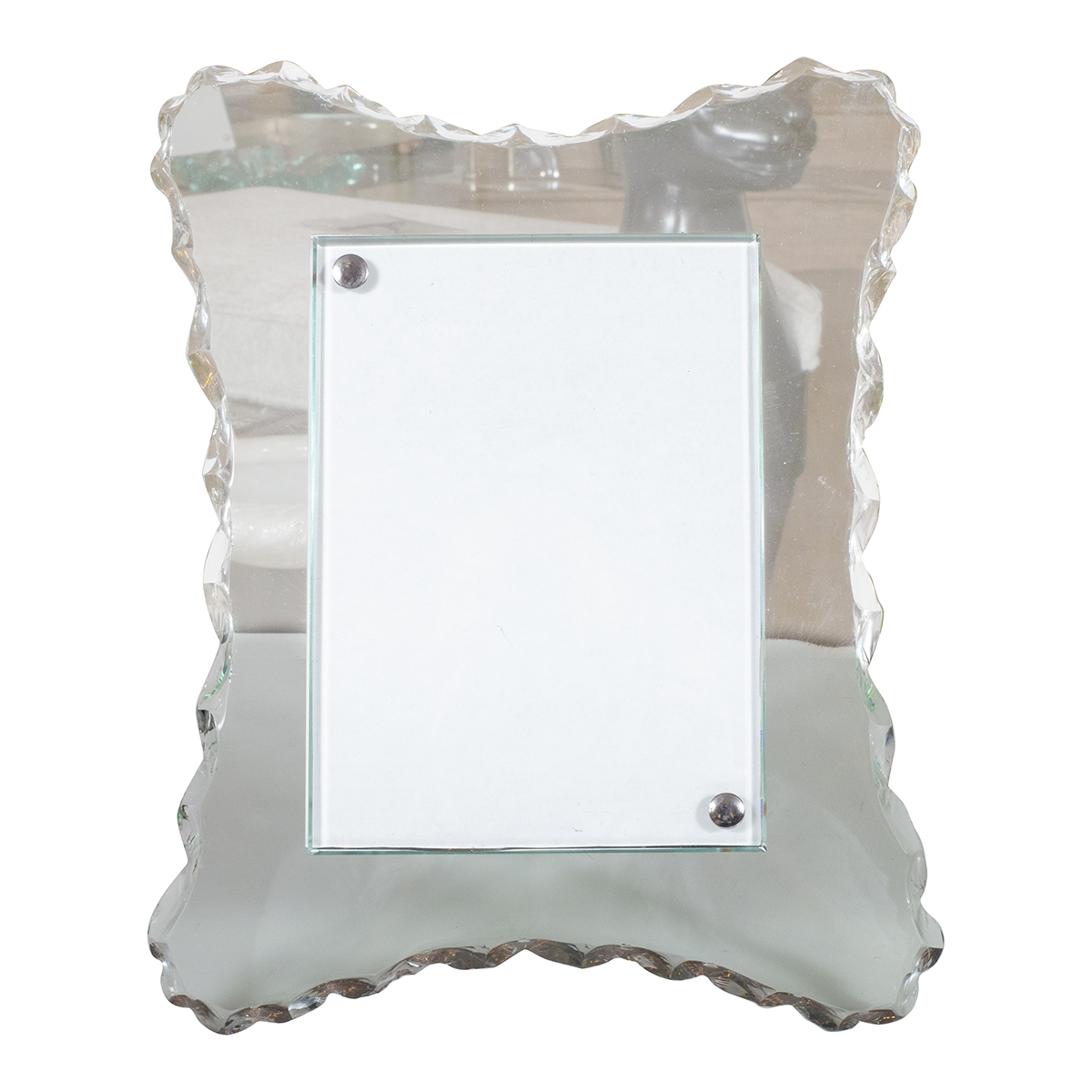 Green glass "raw cut" picture frame | Picture Frames | John Salibello