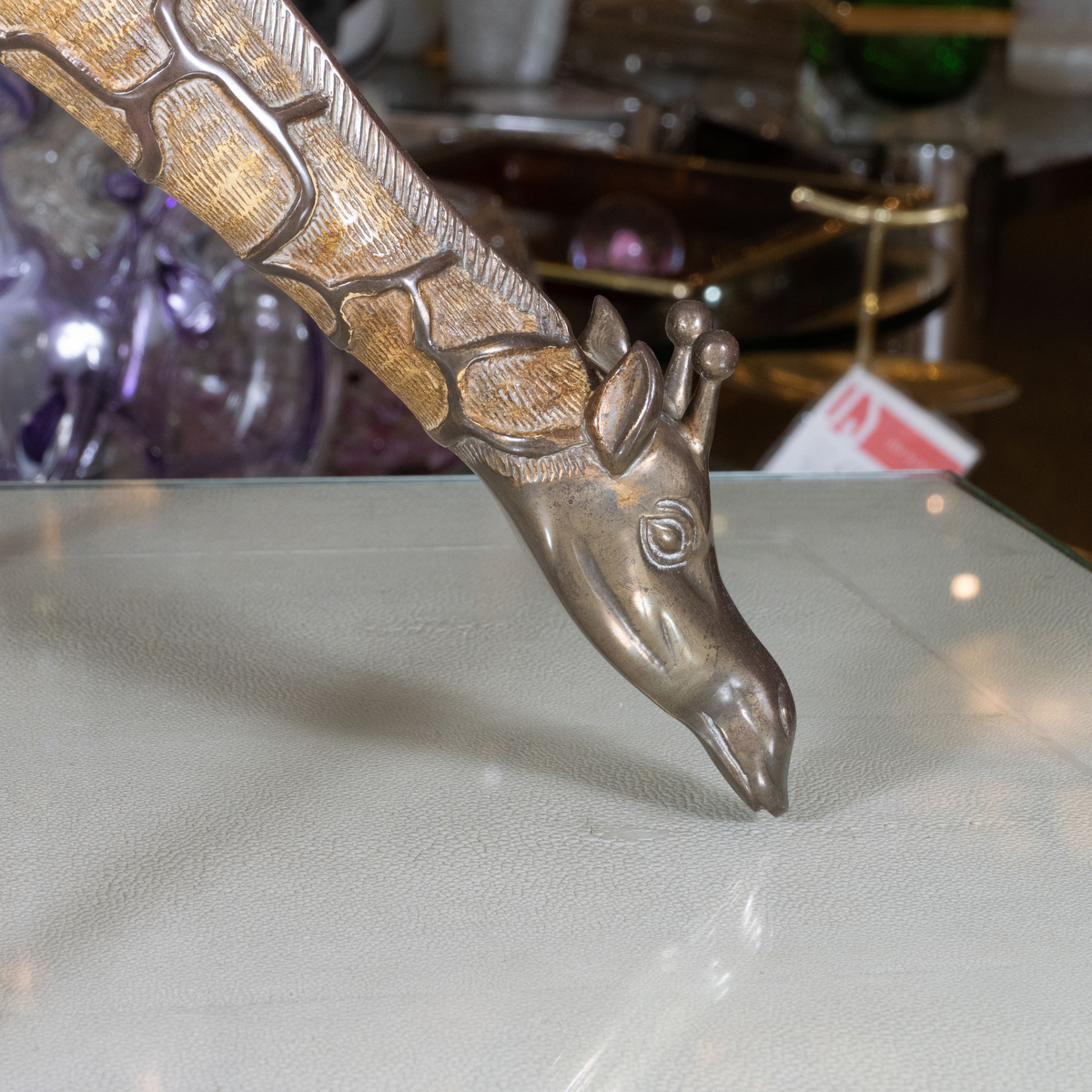 Monumental bronze giraffe sculpture | Sculptures | John Salibello