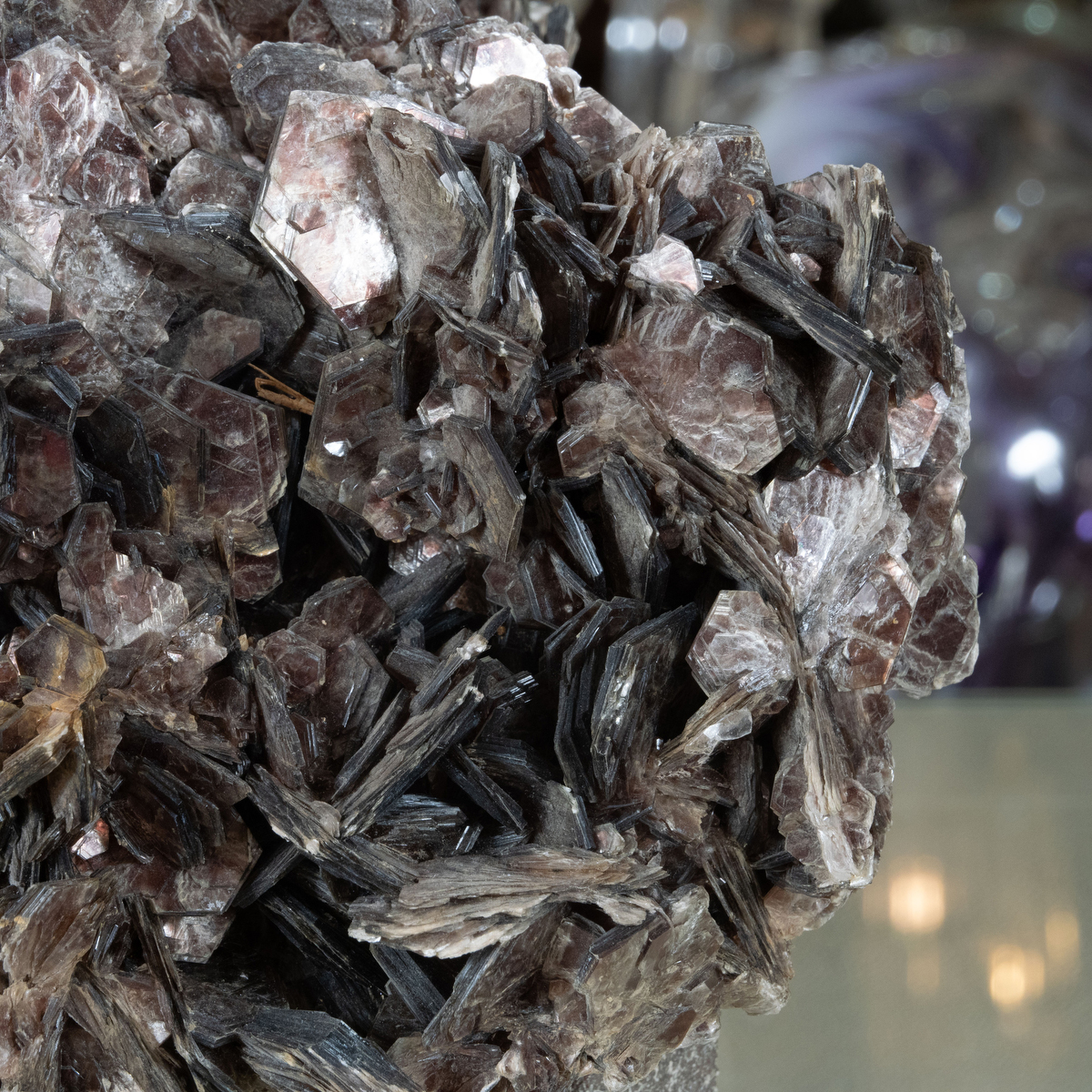 Pyrite geode sculpture on metal base | Sculptures | John Salibello