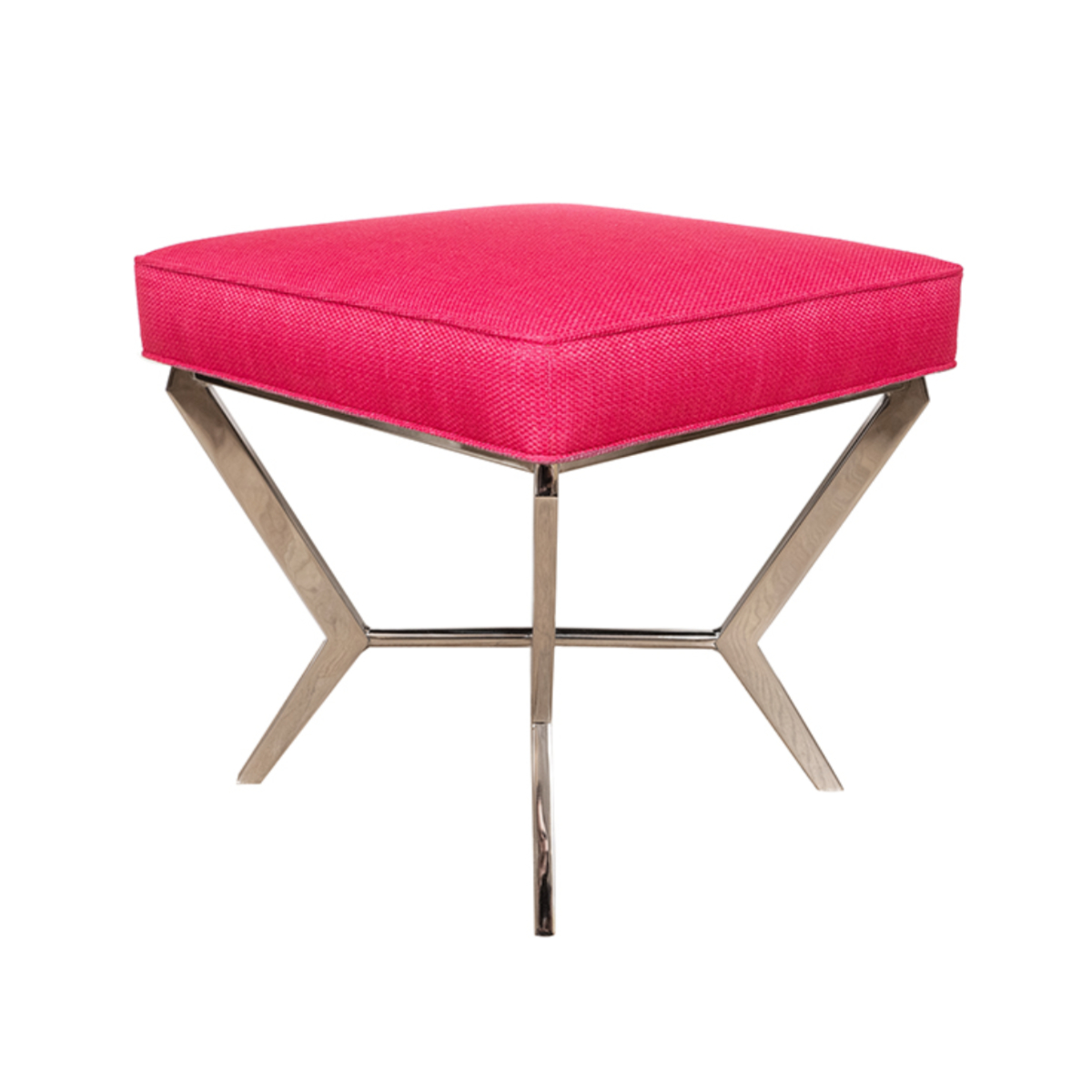 Petite square bench with upholstered seat | Benches | John Salibello
