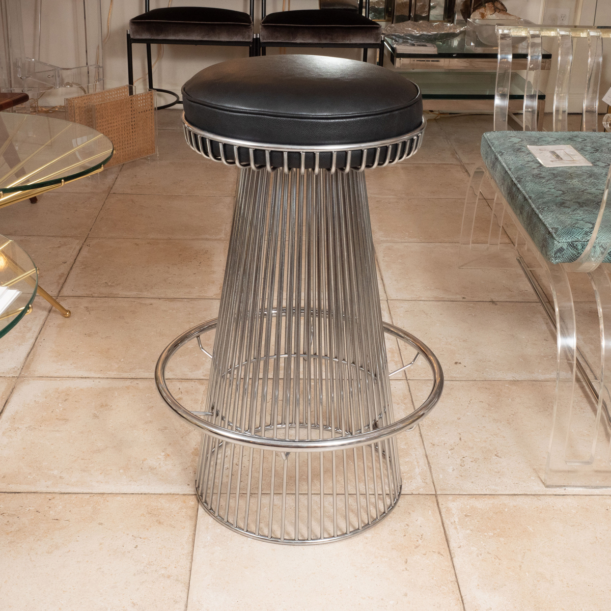 Stainless steel wire bar stool | Stools | John Salibello