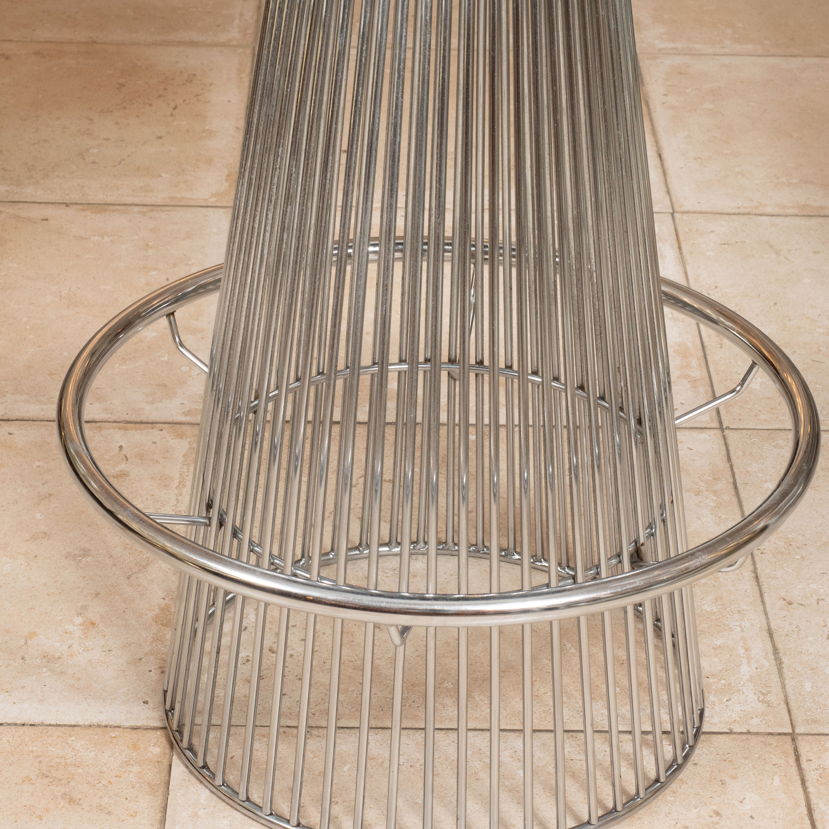 Stainless steel wire bar stool | Stools | John Salibello
