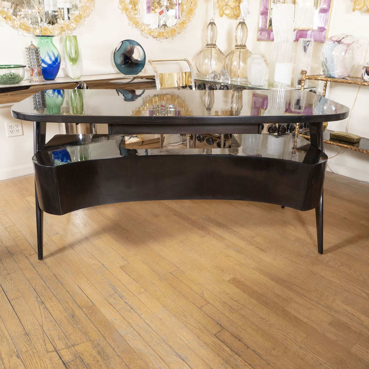 Modernist lacquered wood executive desk | Desks | John Salibello