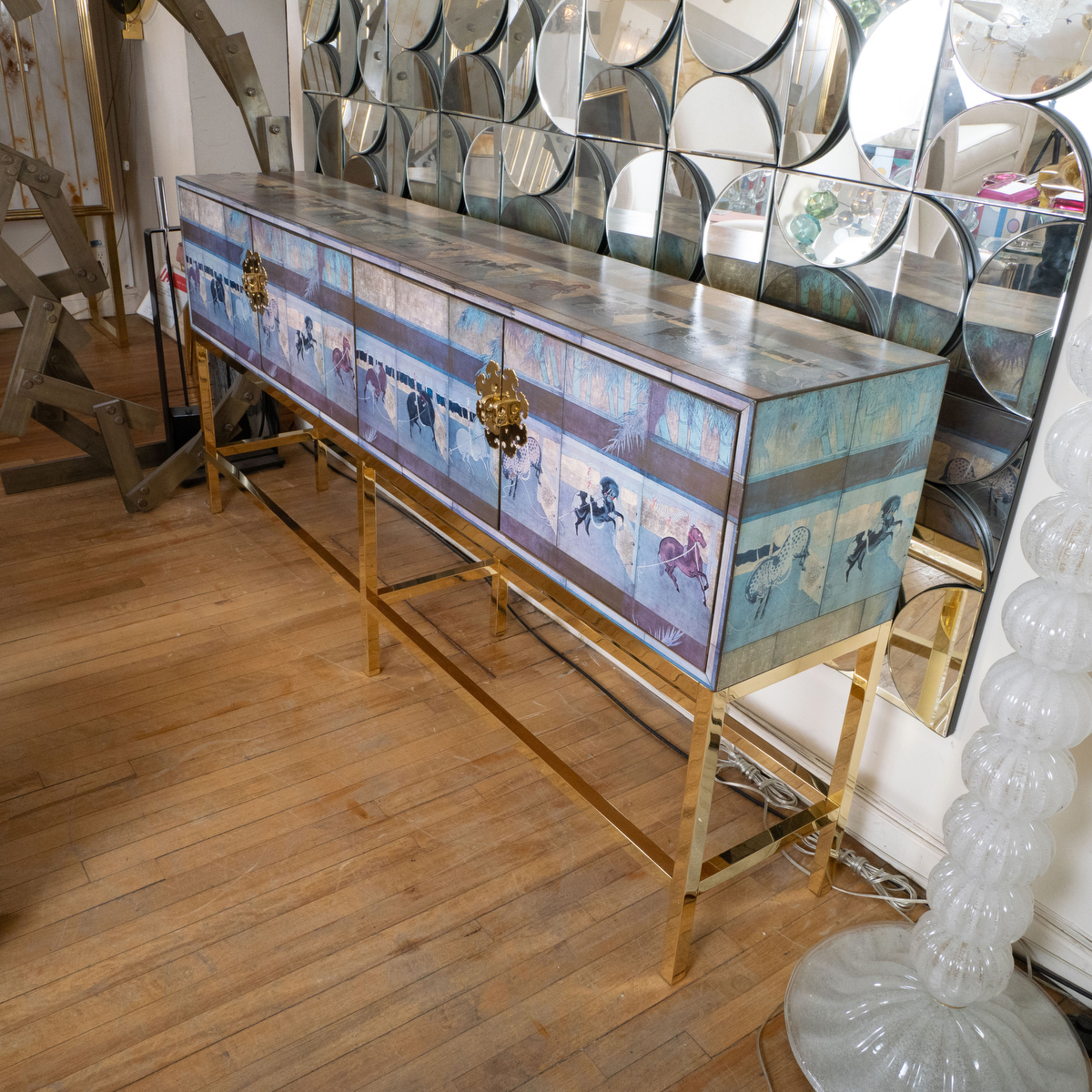 Rectangular wood painted console | Console Tables | John Salibello