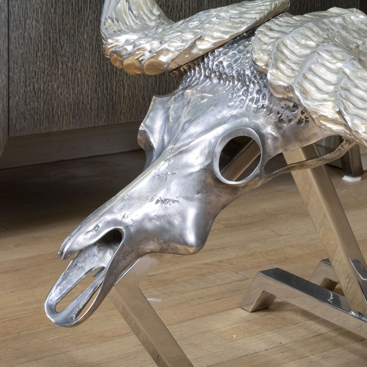 Stainless steel and aluminum buffalo table bases | Dining Tables | John ...