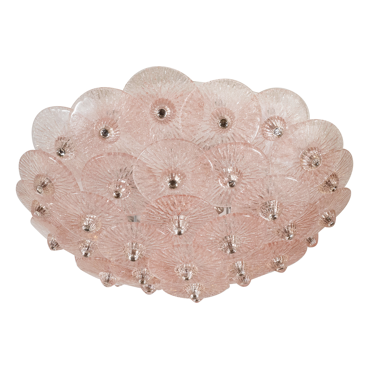 Petite circular pink flush mount | Flush Mounts | John Salibello
