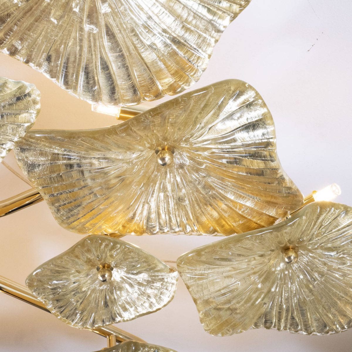 Brass flush mount "lily pad" ceiling fixture | Flush Mounts | John ...