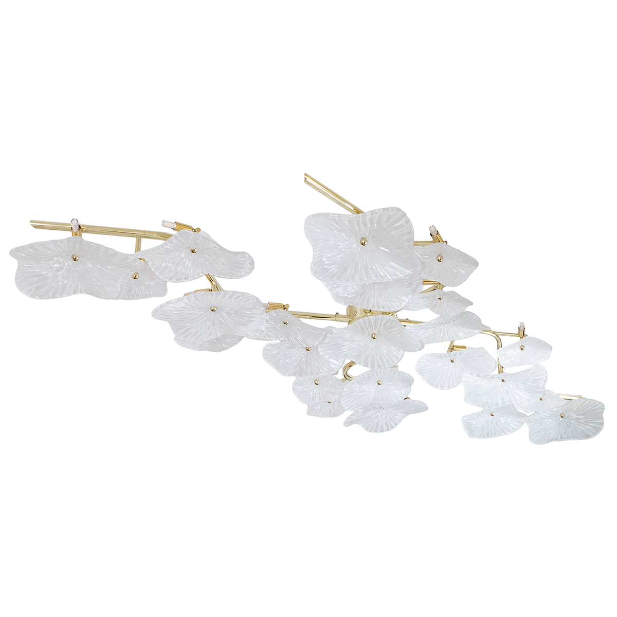 Brass flush mount "lily pad" ceiling fixture | Flush Mounts | John ...