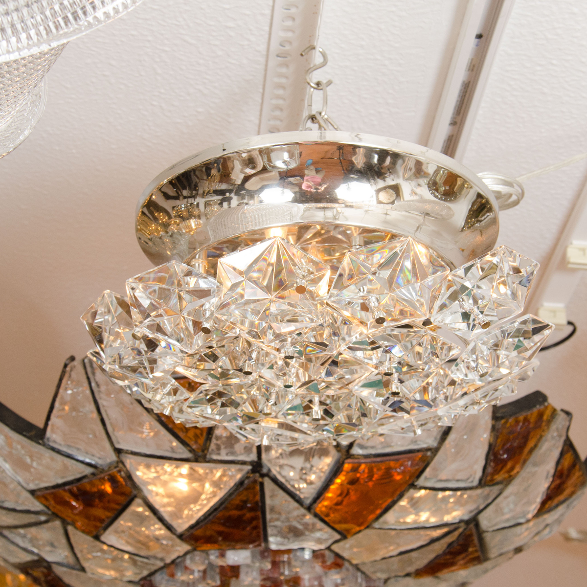 Hexagonal crystal element flush mount | Flush Mounts | John Salibello