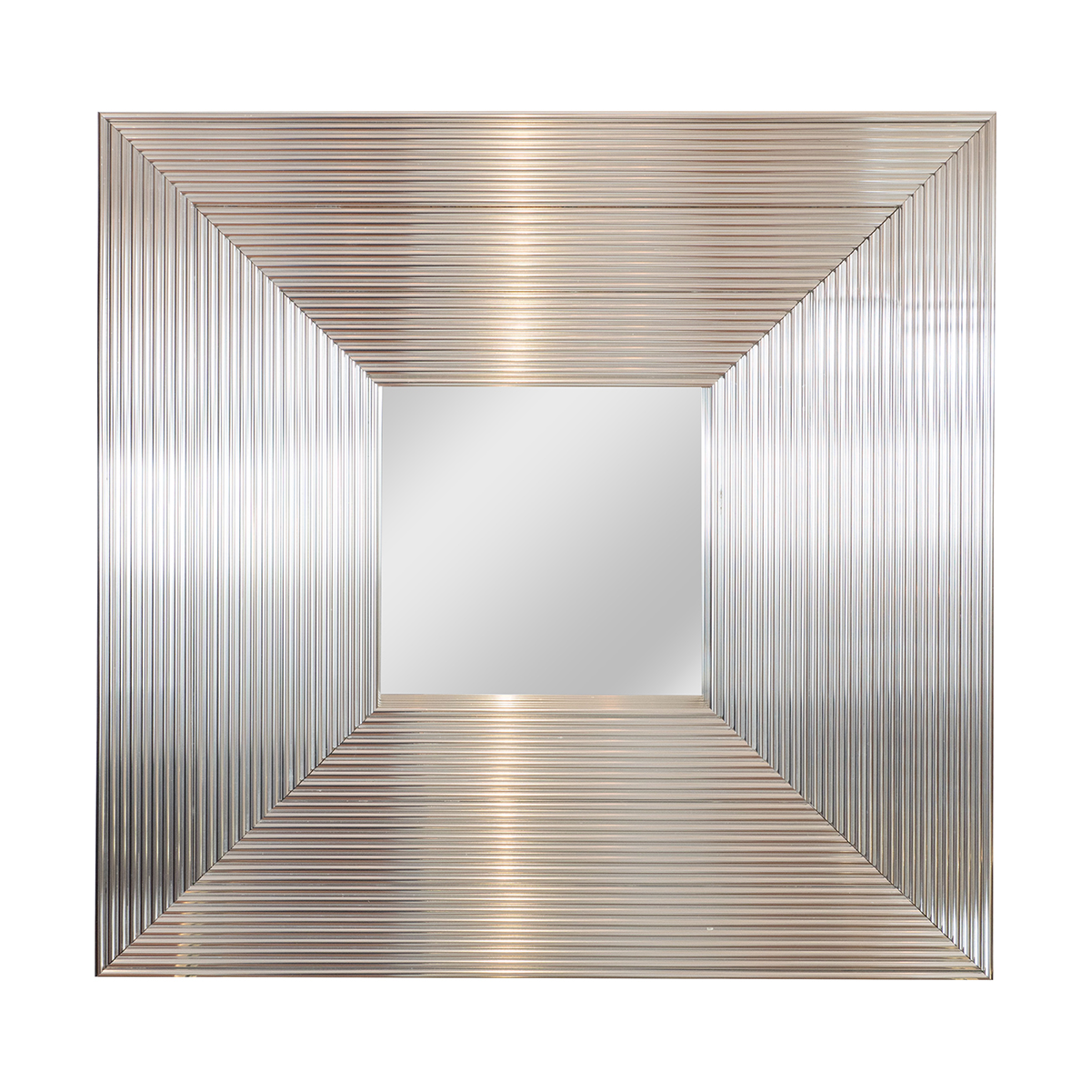 Linear motif metal mirror | Wall | John Salibello