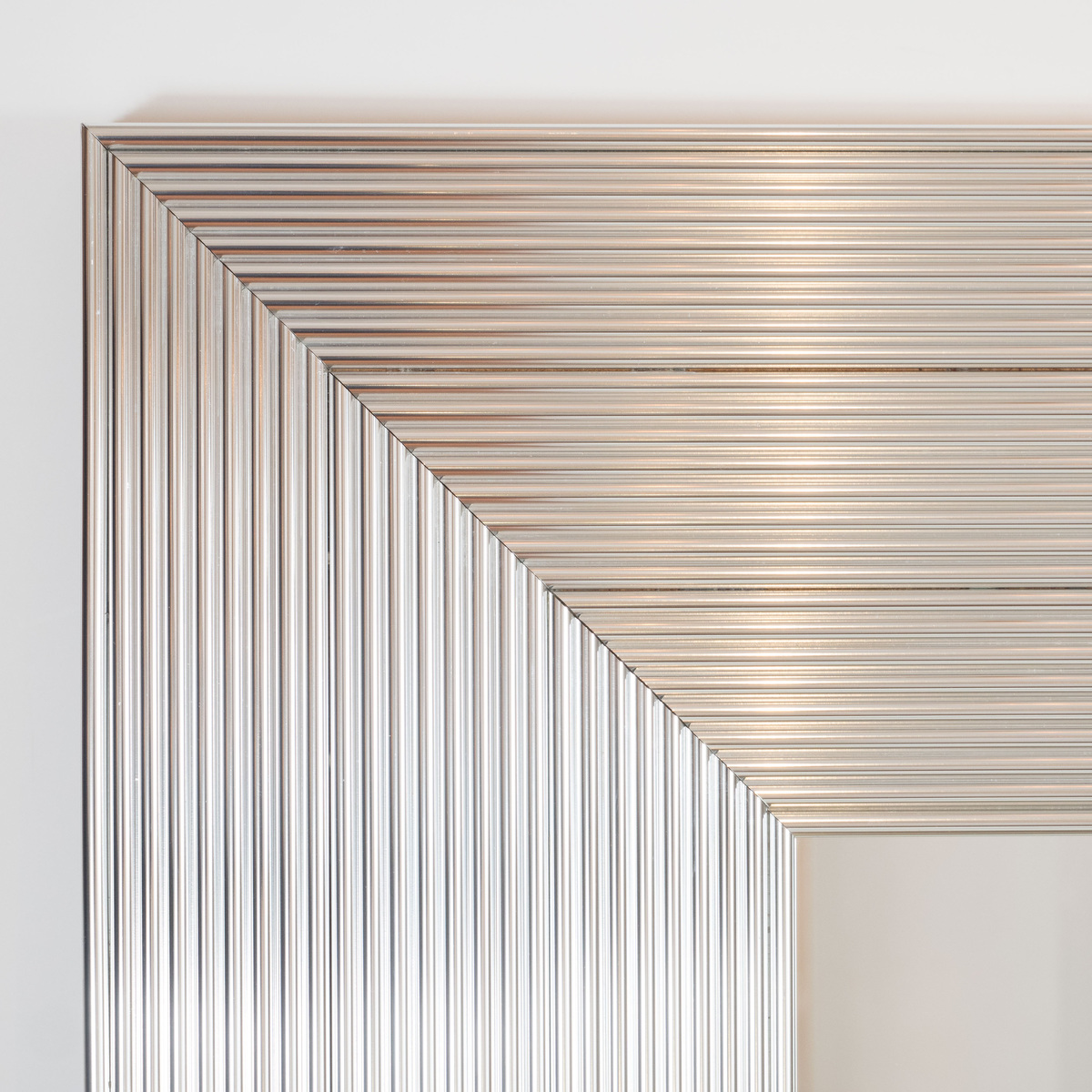 Linear motif metal mirror | Wall | John Salibello