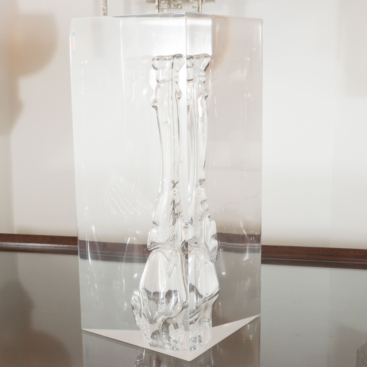 Triangular lucite sculpture | Sculptures | John Salibello