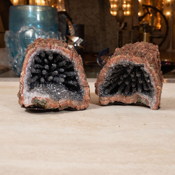 Geode two part sculpture | Sculptures | John Salibello
