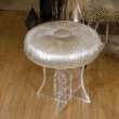 Round lucite vanity stool | Stools | John Salibello