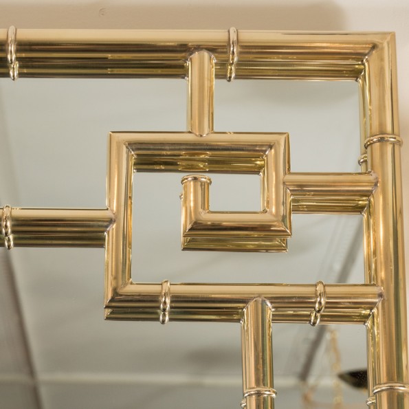 Rectangular brass mirror | Wall | John Salibello