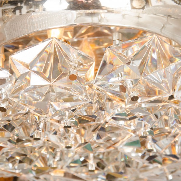 Hexagonal crystal element flush mount | Flush Mounts | John Salibello